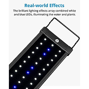 NICREW ClassicLED Aquarium Light, Fish Tank Light with Extendable Brackets, 48-Inch, 32 Watts