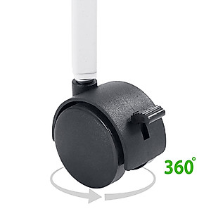 Topeakmart Divided Breeder Bird Cage for Parakeet Canary Lovebird Finch Budgie with Detachable Rolling Stand, White