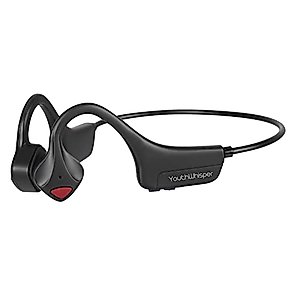 YouthWhisper Bone Conduction Headphones - Lightweight Wireless Bluetooth Sport Bone Conduction Headset with Built-in Mic, Sweatproof Open Ear Headphones for Running,Cycling,Driving,Workout