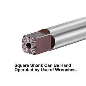 uxcell Hand Reamers Set 4mm 6mm 8mm 10mm 12mm H8 Accuracy Alloy Tool Steel 6 Flutes Straight Shank Milling Cutter Tool 5pcs