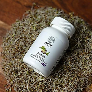 Arth Botanicals Alfalfa Capsules – Supports Metabolic Health and Promotes Healthy Heart Function – 60 Vegan Capsules for Maximum Absorption & Potency -100% Plant-Based