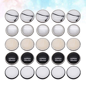 Supvox 50pcs Snap Fastener Kit Classic Rhinestone Prong Ring Snaps for Western Shirt Clothes Popper Studs (Random Color)