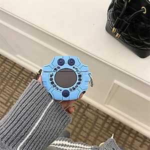 AOLABOKY Earphone Case for Sony WF-1000XM5/WF-1000XM4,Cute Cartoon Digimon Monster Digivice Soft Silicone Shockproof Protective Cover with Keychain (WF-1000XM5)