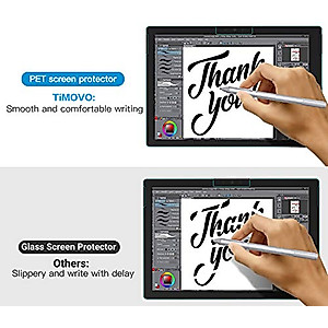 TiMOVO 2-Pack Feel-Paper Screen Protector for Microsoft Surface Pro 11/10 13 Inch 2024 / Surface Pro 9 / Surface Pro 8 / Surface Pro X, Anti-Glare Anti-Scratch PET Film, Surface Pen Support - Matte