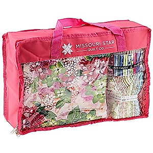Missouri Star Storage Bag for Precut Fabrics for Quilting | Sewing Box Organizer Holds Fat Quarters, Charm Packs, Layer Cakes NOT4051 Missouri Star Precut Storage Bag - Large Pink