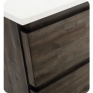 Fresca Formosa 30" Wall Hung Modern Bathroom Vanity - Quartz Countertop, Ceramic Sink & Mirror Included - Faucet Not Included