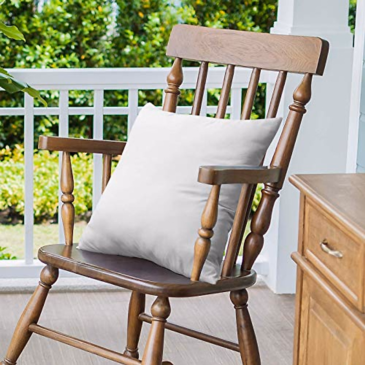 MIULEE 22x22 Outdoor Pillow Insert, Outdoor Pillows Water-Resistant Throw Pillow Inserts Hypoallergenic Premium Pillow Stuffer Sham Square for Patio Furniture Cushion Porch Swing Couch Sofa