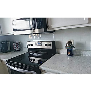 Art3d 40-Piece Peel and Stick Glass Tiles for Kitchen Backsplash, 3" x 6" White Subway Backsplash Tiles