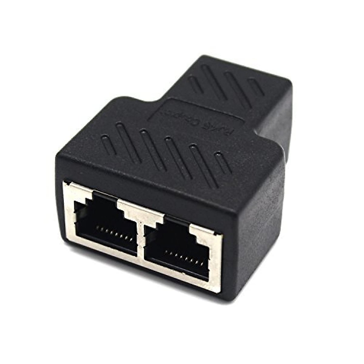 MOTONG RJ45 Splitter Adapter 1 to 2 Dual Female Port CAT 5/CAT 6 LAN Ethernet Socket Splitter Connector Adapter