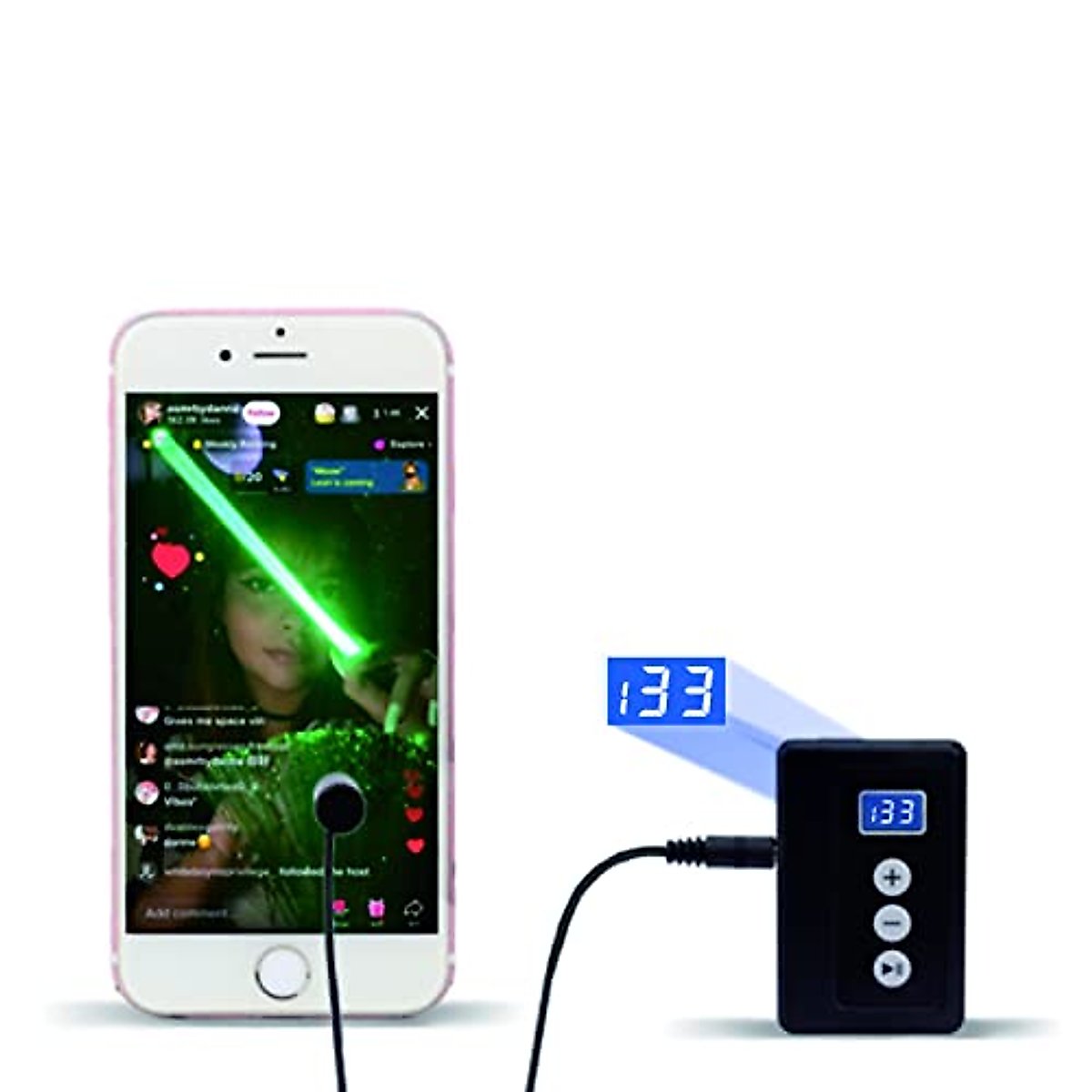 Auto Clicker for iPhone iPad：Screen Device Automatic Tapper for Android IOS，Simulated Finger Continuous Clicking, Adjustable Speed Physical Clicker，Suitable for Games, Live Broadcasts Likes, Reward Tasks（1 Second Fastest 33 Times） (A1)