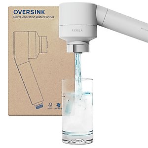 Handy Type Tap Mount Faucet for Drinking Water with 5 Filter Elements, Reduces Chlorine for Good Flavor, Tap Water Filter Mount for Kitchen Sink