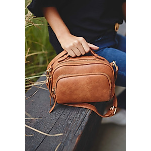 Top Handle Mini Satchel Bag Crossbody Purse (Charcoal Grey)