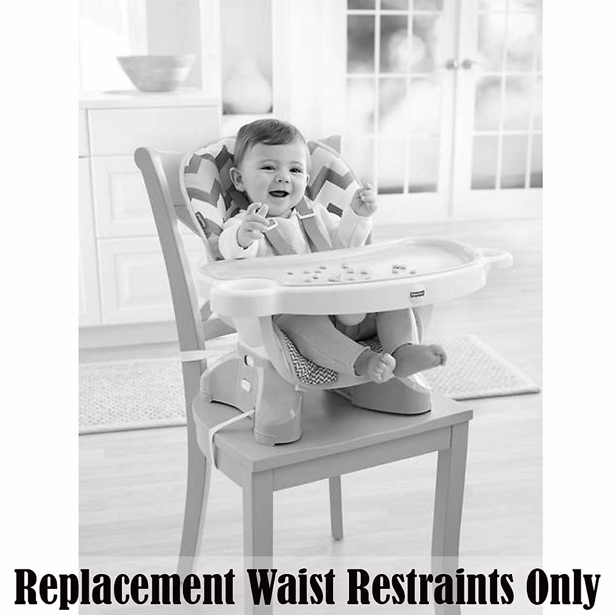 Fisher Price Space Saver High Chair Replacement (DLG99 Gray Space Saver Straps)