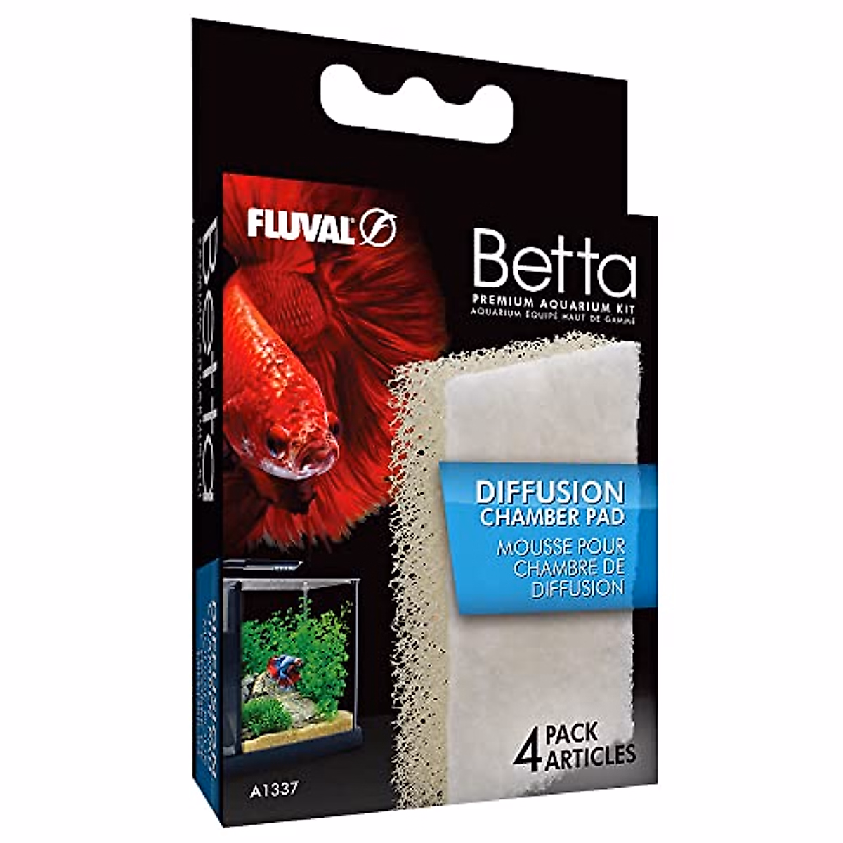 Fluval Betta Diffusion Chamber Pad, Replacement Aquarium Filter Media