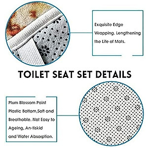 YRIGSUN Sea Turtle Nautical Shower Curtain Sets with Non-Slip Rugs Toilet Lid Cover and Bath Mat Beach Ocean Decor Coastal Shower Curtains with 12 Hooks Fabric Bath Curtain