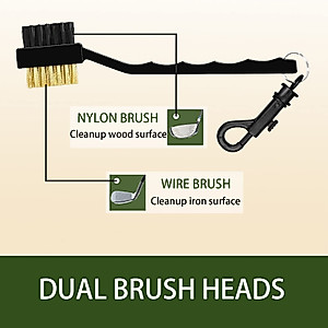 GOLDEAL Pack of 5 Golf Brush and Club Groove Cleaner Set, Golf Club Brush, Golfing Equipment, Accessories for Golf Clubs, Balls, Clothing, Shoes, Golf Aids, Easily Attaches to Golf Bag (5)