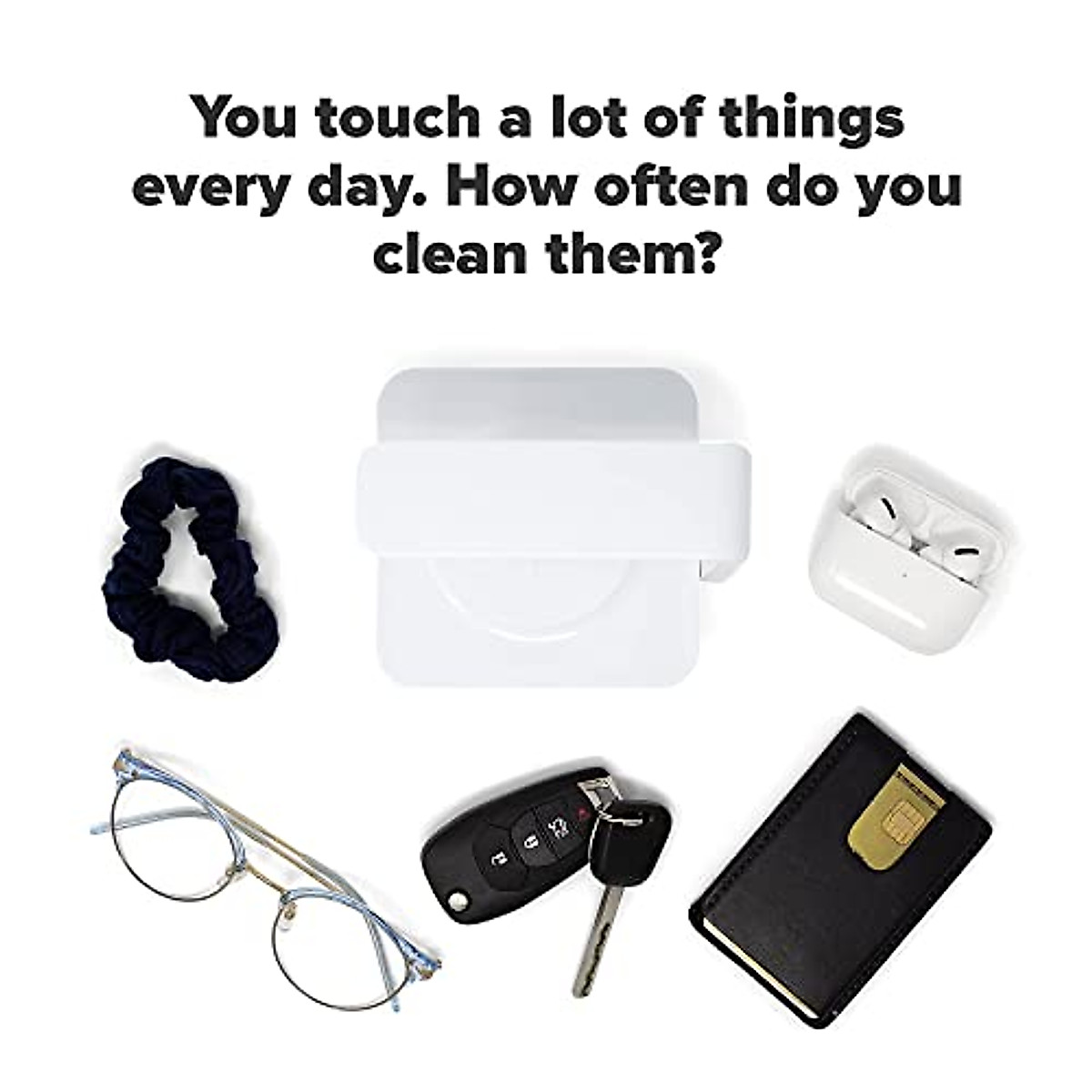 Zdium UV Phone Sanitizer with Wireless Charging | EPA Registered & Clinically Proven Cell Phone Sterilizer for Disinfecting Phones, Tablets, & More | Kills 99.9% of Bacteria, Viruses, & Germs | White