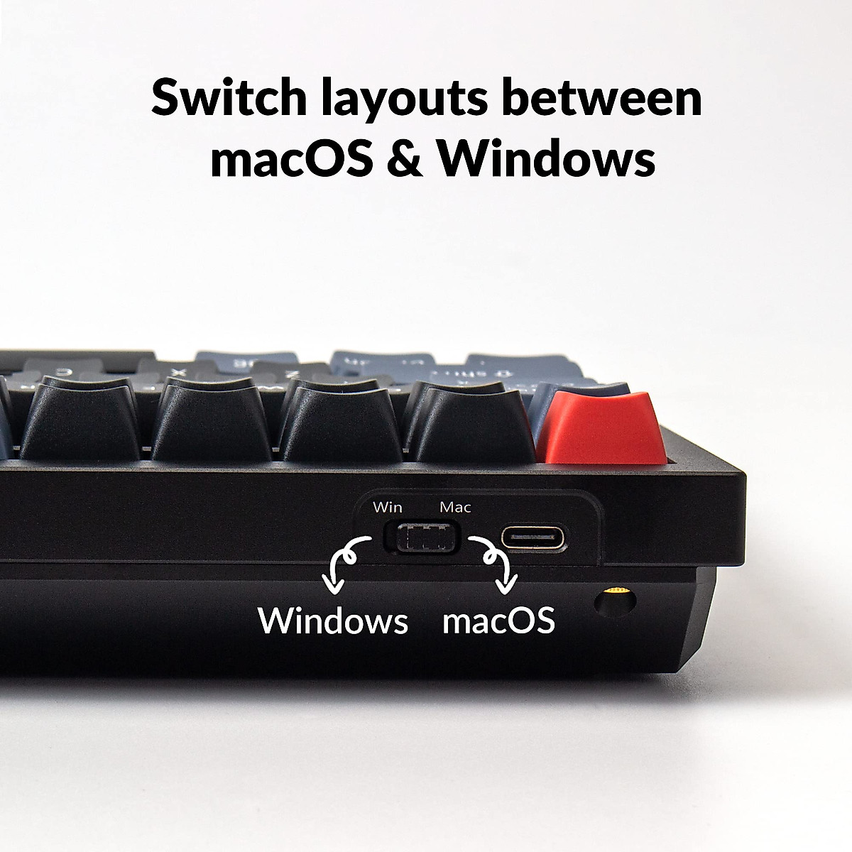 Keychron Q5 RGB Wired Custom Mechanical Keyboard, 96% Layout QMK/VIA Programmable Macro for Mac Windows Linux, Hot-Swappable Gateron G Pro Red Switch Full Aluminum Double-Gasket DIY Kit - Black