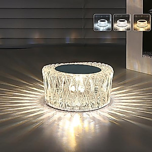 EJFOIEJ Portable Crystal LED Table Lamp, 3-Levels Brightness Desk Lamp, Star Projector, Desk Lamp Projector Night Light Projector Suitable for Baby Bedroom