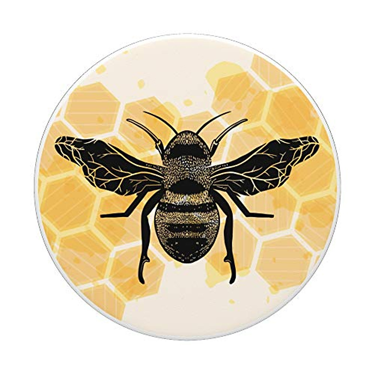 Honeycomb Bee Hive Beekeeper Bees Lover Bee Whisperer Bee PopSockets PopGrip: Swappable Grip for Phones & Tablets