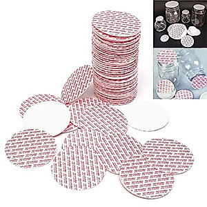 NANSHINE 500pcs Pressure Activated Seals Cap Liners Red 24mm/ 0.94" Foam Sealing inserts for Glass & Plastic Jar Bottles Containers No Induction Sealer Needed