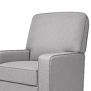 DaVinci Perry Swivel Glider in Misty Grey, Greenguard Gold Certified