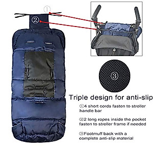 Warm Cuddly Weather Resistant Baby Footmuff Fits Most Toddler Strollers/Sleeping Bag Cocoon, Cozy Warmer for Baby Outdoor Walking with Unique Design