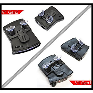 Ramtech 4 Pack Car Windshield Adhesive Suction Cups Replacement Kit for Valentine One V1 Gen1 and V1 Gen2 Radar Laser Detector Mount, SCV1