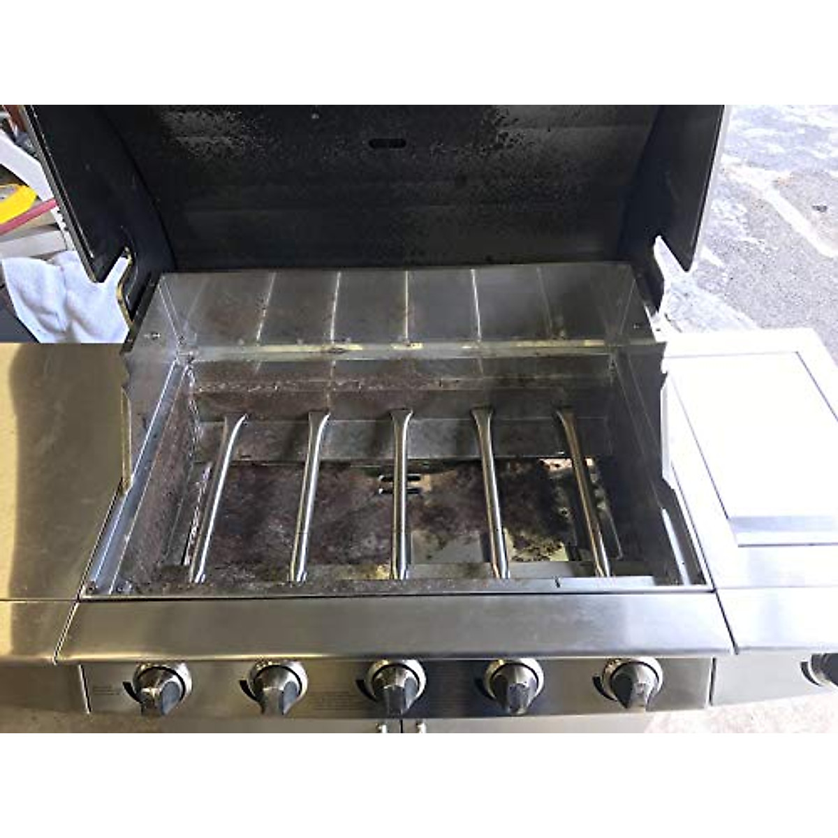 Grill Replacement Parts for Charmglow 720-0234 720-0289, Nexgrill 720-0033 720-0234 720-0289, Kirkland 720-0025 Gas Grills, Heat Plate Flame Tamer, Burner Tube Replacement for Charmglow 5 Burner Grill