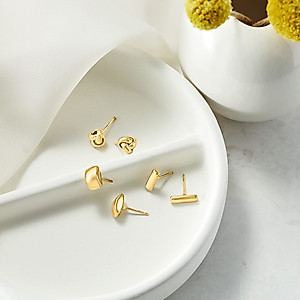 RS Pure by Ross-Simons 14kt Yellow Gold Love Knot Stud Earrings