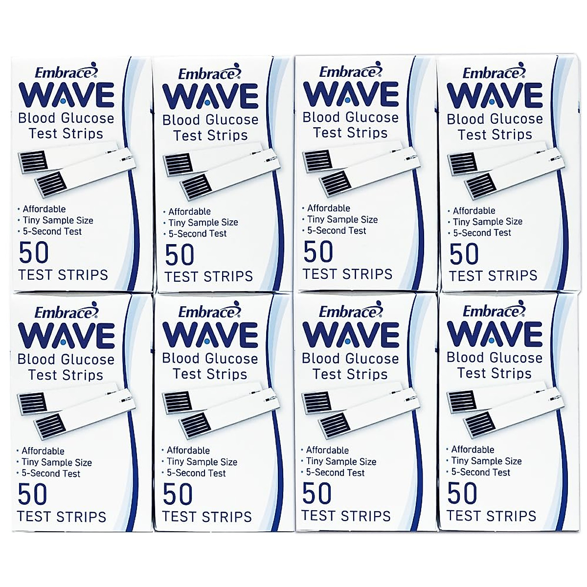 Embrace Wave Blood Glucose Test Strips 400Ct
