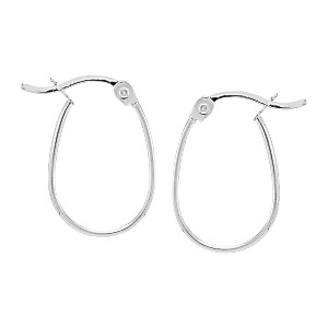 Silpada 'Ovalline' Textured Hoop Earrings in Sterling Silver