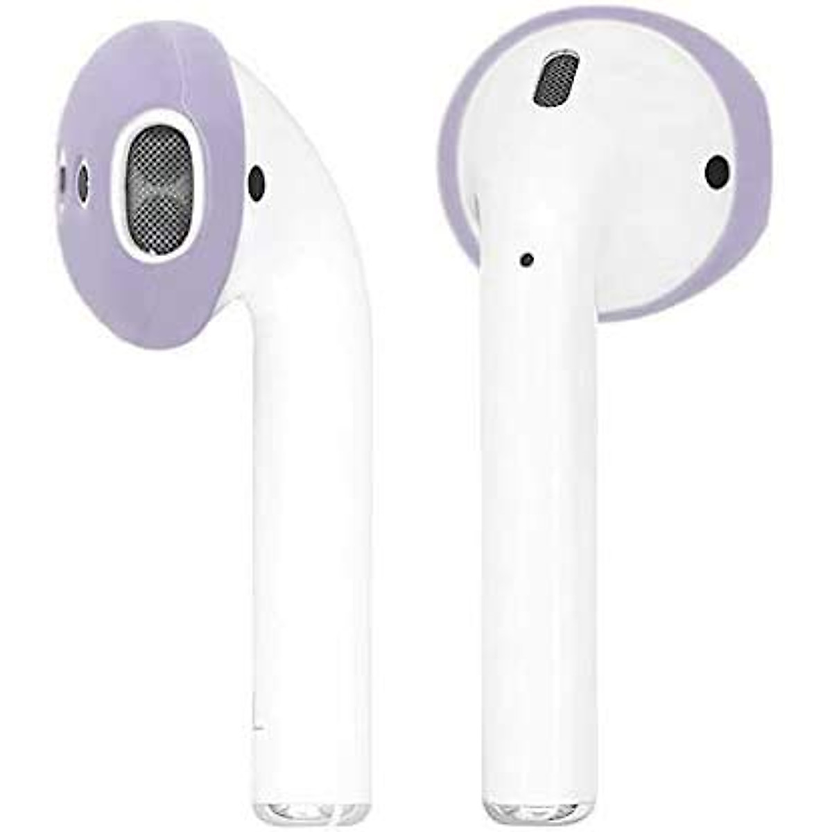 ALXCD Fit in Case Ear Cover Replacement for Air Pods Headphones, Silicone Earbud Covers Eartips, Compatible with Air Pods, 6 Pairs, White Black Pink Purple Green Gold