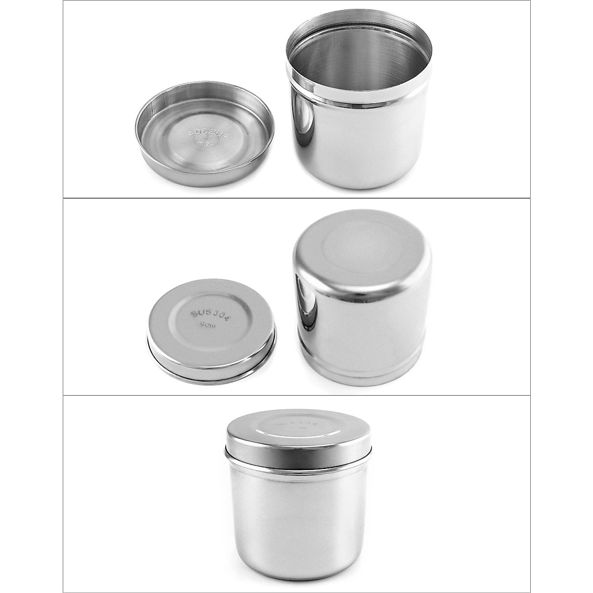 QWORK Medical Tray with Sterilizing Jar and Tweezer, Stainless Steel Sterilizer Surgical Tray, Instrument Tray