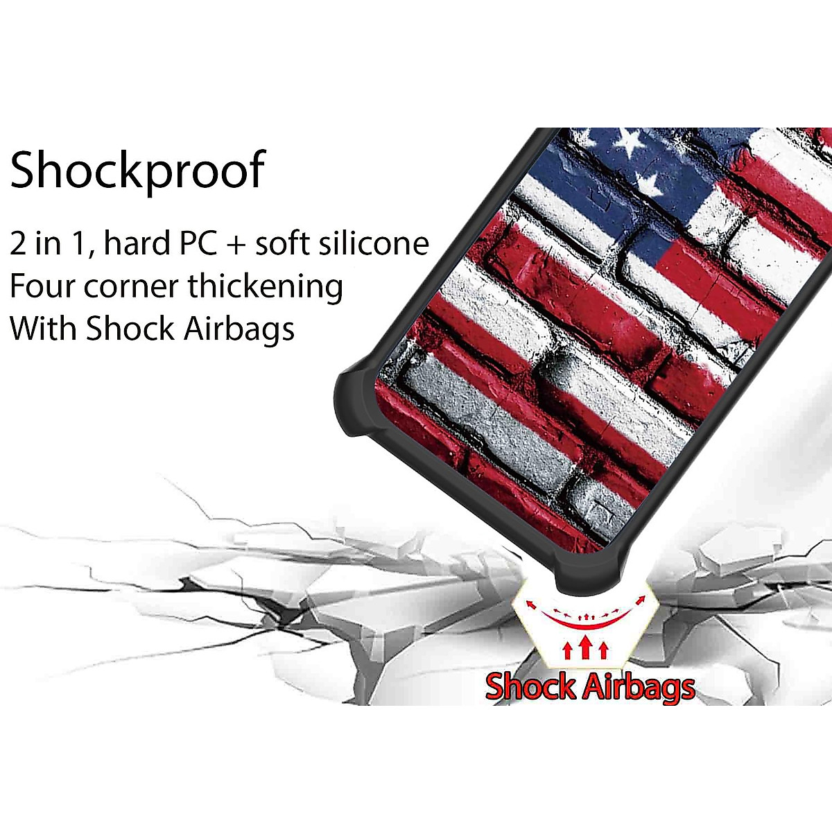 jioeuinly Case for Vortex HD65 Case Compatible with Vortex HD65 Phone Case Cover [with Tempered Glass Screen Protector][Ring Support][Luminous Effect] YGH-GQ