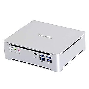 KINGDEL Mini Desktop Computer with i7-8750H 6 Cores 2.2-4.10Ghz CPU, 32GB DDR4 RAM, 1000GB SSD, 4K: 4096x2304, Type-C, Gigabit Ethernet, HD+DP Ports(64 Bit)