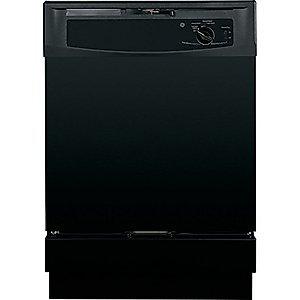 GE GSD2100VBB BUILT-IN DISHWASHER WITH 2 LEVEL WASH SYSTEM & PIRANHA HARD FOOD DISPOSER