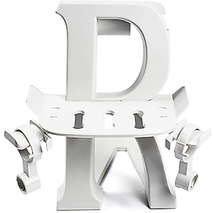 VR Headset Stand and Controller Holder for Quest 2/Rift S/HTC Vive/Vive Pro/Elite/Valve Index/HP Reverb G2, Controller Holder for Touch/Valve Knuckles/Vive (White)