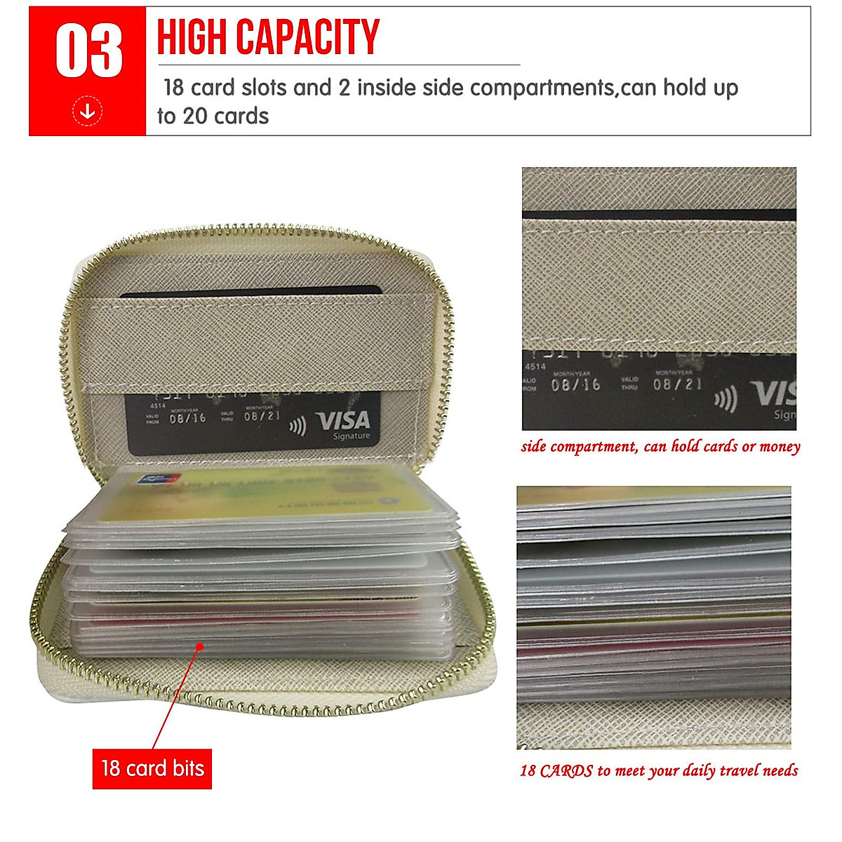 Boatee Blue Butterfly Flower Coin Purse Protector Holder, PU Soft Leather,Printed Credit Card Small Bag for Women