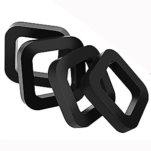 CZC AUTO Hitch Receiver Silencer Pad 4 Pack 2.5 Inch for Adjustable Ball Mounts to Reduce Rattle & Eliminate Noise, Provide Cushion Between Receivers and Tow Hitches, Black
