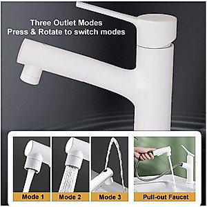 Wall Mounted Bathroom Vanity with Sink Combo,Bathroom Vanity Set with Basin & Storage Cabinet ,Bath Cabinet with Ceramic Sink Including Pull-out Faucet, Mirror Cabinet ( Size : 81x50x53cm/31.9x19.7x20