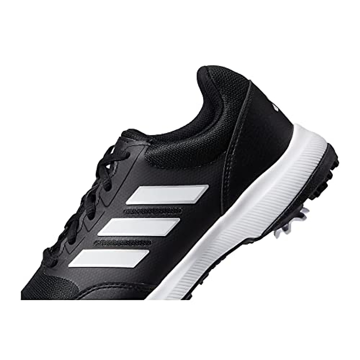 adidas Women's W TECH Response 3.0 Golf Shoe, core Black/FTWR White/Silver met, 7