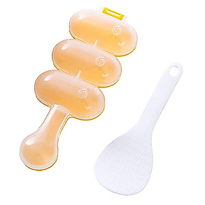 nanaxagly Rice Ball Molds DIY Sushi Balls Making Mould Kitchen Diningroom Tools for Shake DIY Lunch with a Mini Rice Spoon