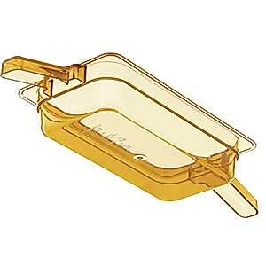 Carlisle FoodService Products 30860HH13 StorPlus High Heat Food Pan With 2 Handles, 2.5" Deep, Third Size, Amber, 1/3 Size (Pack of 6)