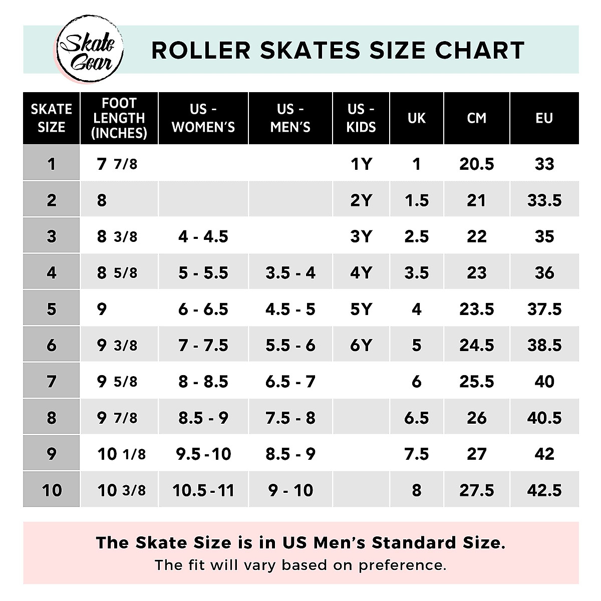 Skate Gear Extra Support Quad Roller Skates for Kids and Adults (Purple, Women's 7 / Youth 6 / Men's 6)