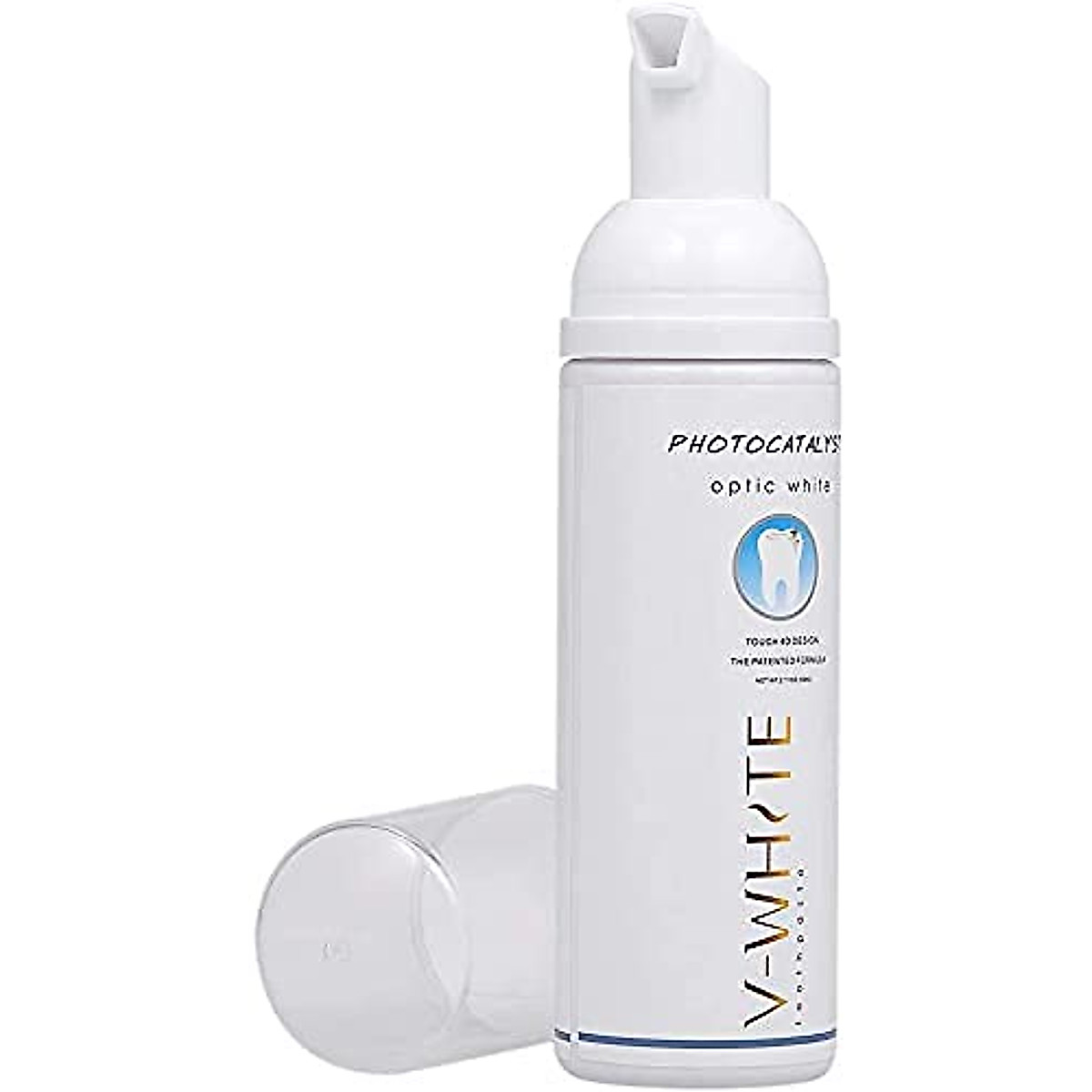 V-WHITE Foam Whitening Toothpaste with Deep Cleansing Teeth Whitening Gel & Pen– Gluten, Fluoride & Alcohol Free for Adults & Kids Toothpaste 60 ml – Brighten Your Teeth and Kills Bad Breath