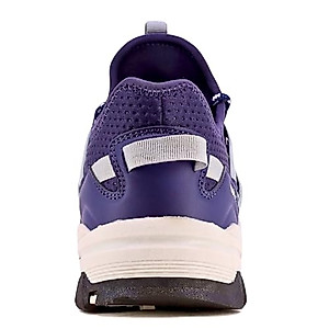 NAUTICA Men’s Hiking Shoes Durable Trekking Trail - Low-Height Slip Resistant Traction Grip Boots for Indoors & Outdoors, Adventures, Traveling, Backpacking - Backwoods - Navy - Size 9.5