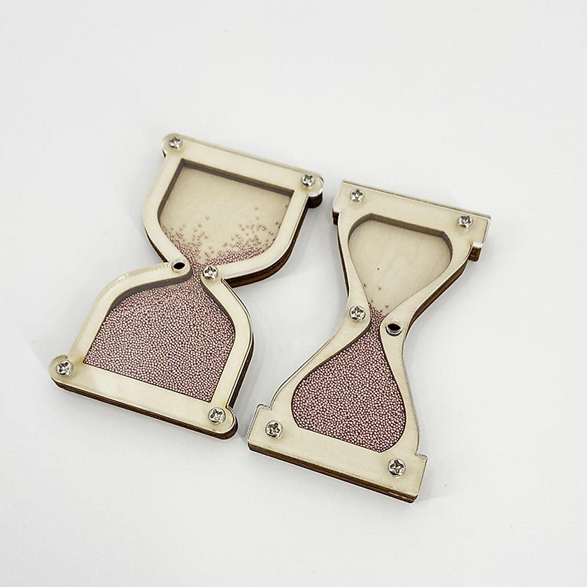 Menolana 3 Pieces Busy Board Toys Busyboard Early Educational Motor Puzzle Accessories for Kids Children Baby, Hourglass and Abacus Bead and Button