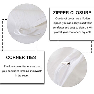 The Boss The Real Boss Couple Bedding Set Full Ultra Soft Adult Couple Duvet Cover 3 Pieces Romantic Simple Style Couple Bedspread with Zipper Ties with 1 Duvet Cover + 2 Pillowcases, No Comforter