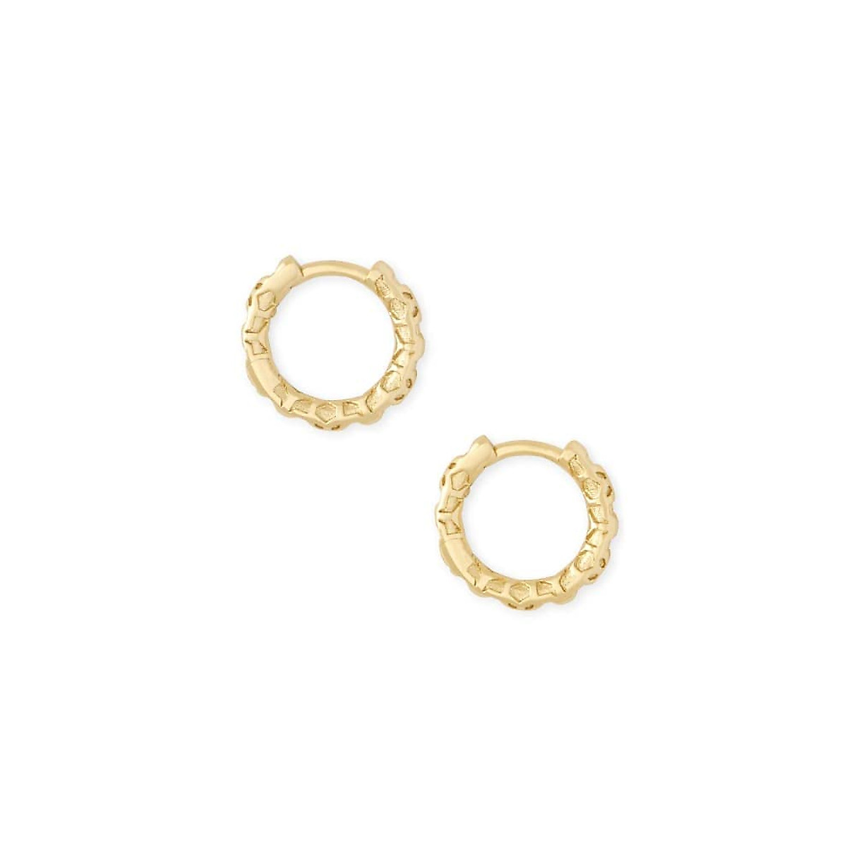 Kendra Scott Maggie Huggie Earrings for Women, Fashion Jewelry, 14k Gold-Plated Filigree